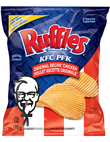 Ruffles® Kfc Original Recipe® Chicken Flavoured Potato Chips Tasty